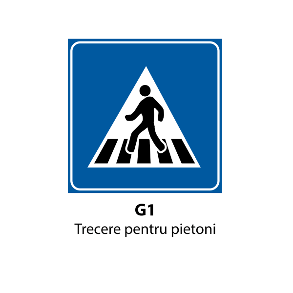 Trecere de pietoni — Indicator rutier Trecere de pietoni — Indicator rutier