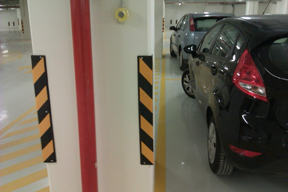Coltare Perete Protectie Parcare Reflectorizant, 10x80cm, Set 4 buc ...