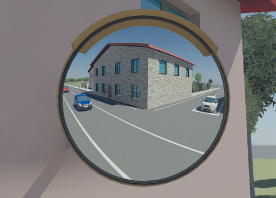 Oglinda Rutiera DNC Pentru Iesirea Din Parcare, 50 cm ― DNC Trafic