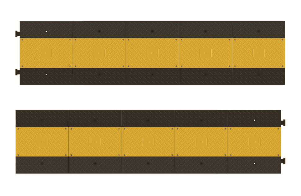 SET 10 buc. Protectii pentru cabluri, 3 canele Ø 5cm, trafic auto ― DNC ...