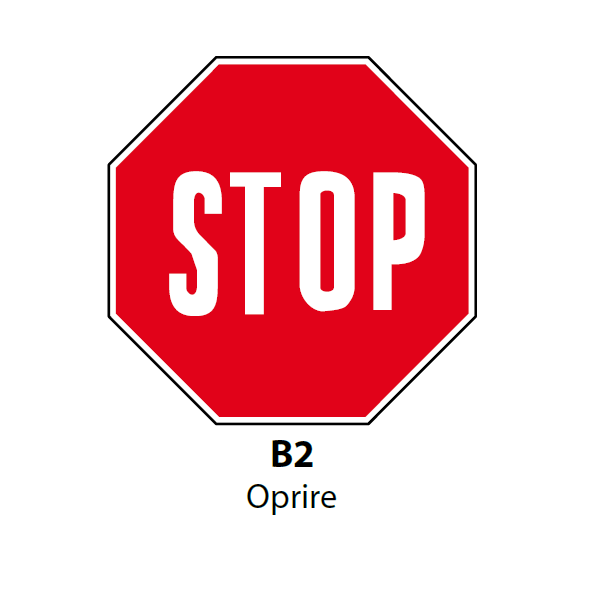 Oprire, Stop Indicator rutier | Semn de circulatie ― DNC Trafic